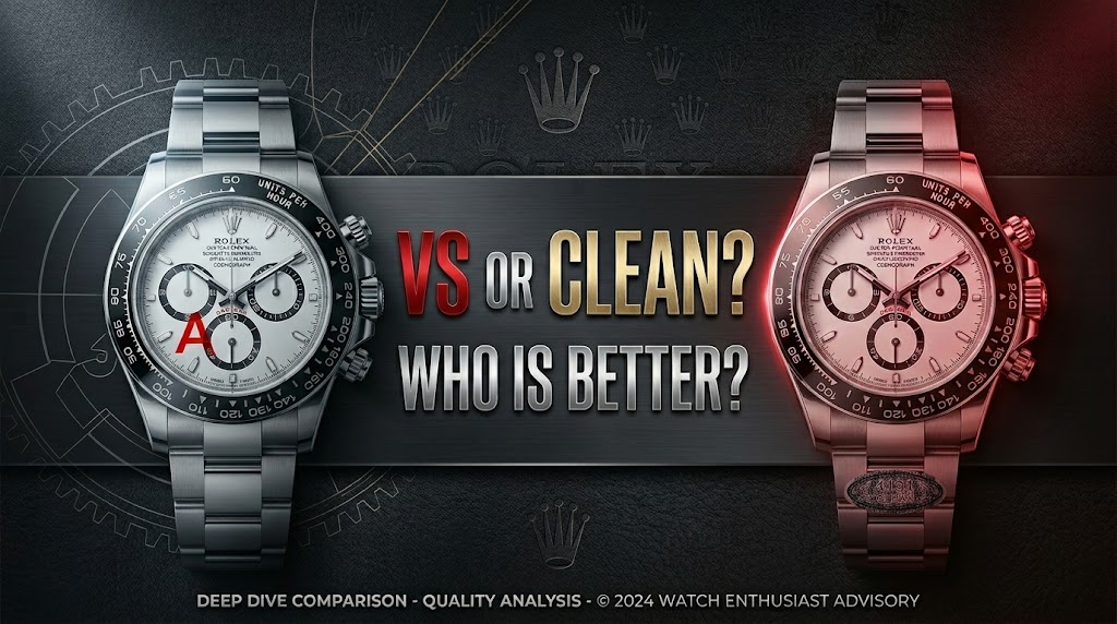 Ultimate Showdown: VS Factory vs. Clean Factory Rolex Daytona 126500LN ...